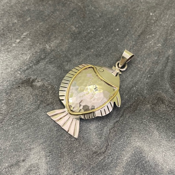 Vintage | Jewelry | Vintage Sterling Fish Charm Pendant | Poshmark